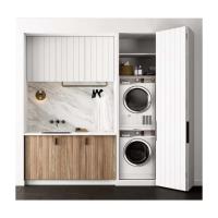 China YALIG High End Customized Waterproof Modern Design Laundry Sink Cabinet for Apartment for sale