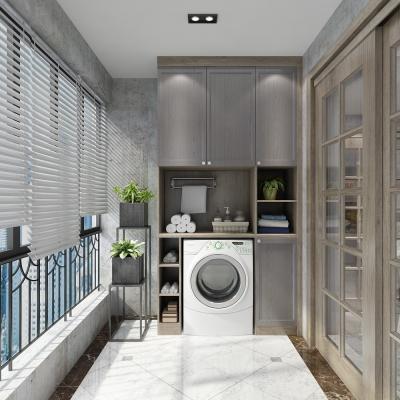 China YALIG High End Moder Design Waterproof Custom Laundry Room Sink Cabinet for Washing Machine for sale