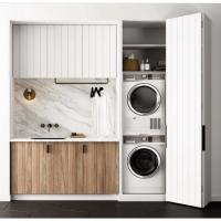 China YALIG High End Moder Design Waterproof Custom Laundry Room Sink Cabinet for Washing Machine for sale