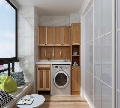China High End Custom Waterproof Euro Style Modern Design Stainless Steel Laundry Room Cabinet for sale