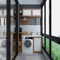 China High End Custom Waterproof Euro Style Modern Design Stainless Steel Laundry Room Cabinet for sale