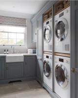 China Vanity Combo Laundry Closet Porcelain Stone  Laundry Pulley System for sale