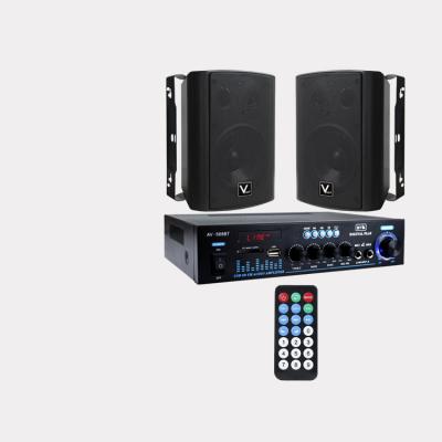 China Yes Outdoor PA Audio In Wall PA Music Speaker Home Theater Audio System Power Amplifier With 5 Inch Remote Control Set for sale