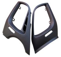 China Custom Molded Injection Plastic Parts For Car Air Outlet Panel Small Volume for sale