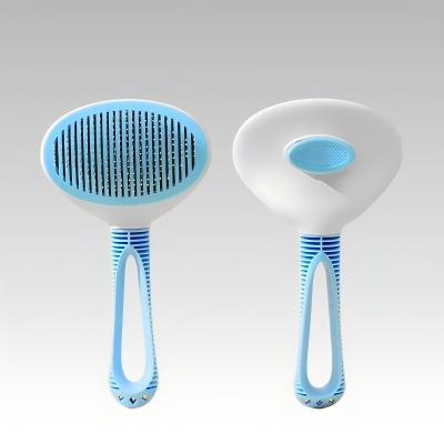 China Hollow‑Handle Self‑Cleaning Pet Slicker Brush – Mould & Finished OEM Products for sale