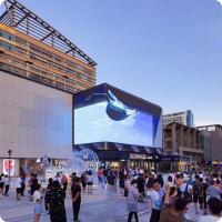 China Ultra Light High Transparency Grille LED Screen Outdoor Waterproof IP67 for sale
