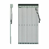 China See Through Outdoor LED Grille Screen Full Color High Bright 6500cd/sqm for sale