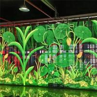 China Box Grille Transparent Film Screen Self Adhesive Advertising LED Grille Display for sale