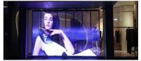China Outdoor Large Advertising LED Grille Screen Waterproof Transparent for sale