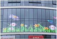 China Outdoor Large Advertising LED Grille Screen Waterproof Transparent for sale