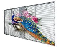 China Outdoor Media LED Grid Screen Transparent Flexible Led Screen P100 P80 P50 P40 for sale
