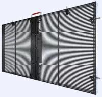 China Outdoor Media LED Grid Screen Transparent Flexible Led Screen P100 P80 P50 P40 for sale