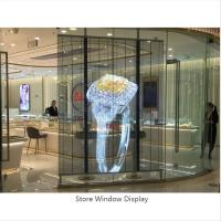 China Outdoor Media LED Grid Screen Transparent Flexible Led Screen P100 P80 P50 P40 for sale