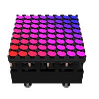 China Matrix Control Chip DMX Flip Dot Display 8x8 Indoor Bicolor for Huge Chip Stage for sale