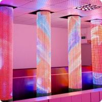 China Transparent T12 Outdoor LED Mesh Screen DC12V Energy Saving Building Exterior for sale