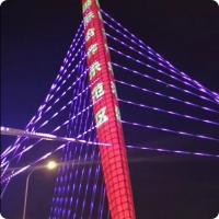 China Full Color RGBW LED Grid Screen Easy Installation For Commercial Buildings for sale