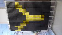 China 50mm Response Time Lcd Flip Dot Display For Video Wall Digital Clock for sale