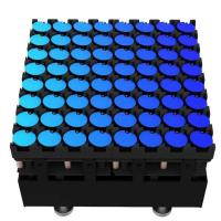China 15mm 8x8 Mechanical Flip Dot Display Screen Interactive Flip Billboard Retailer for sale