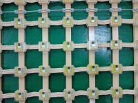 China Square Acrylic Transparent LED Grid Screen Outdoor Billboard 10-12LM for sale