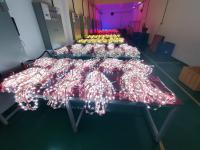 China Commercial Buildings Transparent LED Mesh Screen Ip67 Foldable Display for sale