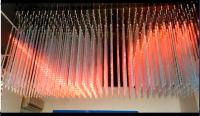 China Meteor Shower LED Ceiling Light 3D Vertical Tube For Club 3D Bellows for sale