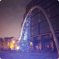 China 20mm Panel Size LED Grid Screen Outdoor High Brightness Landscape Light for sale