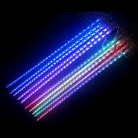 China Outdoor 360 Degree Glow LED Meteor Tube Fairy String Lights with RGB Color LED Pixel Light Source and 3D Corrugated Pipe for sale