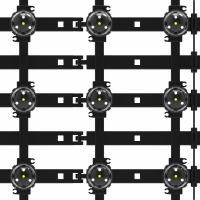 China Indoor P100 Flexible LED Mesh Screen Display LED Dot Light Transparent for sale