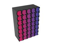 China Dmx Digital Flip Disc Display Logo Screen for Wall Advertising for sale