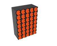 China Dmx Digital Flip Disc Display Logo Screen for Wall Advertising for sale