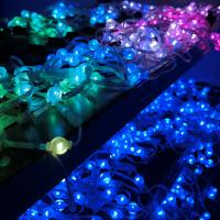 China 360 DMX RGB Pineapple LED Pixel Light Mesh Chain Colorful Addressable 0.72W for sale