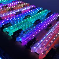 China IP68 3D Meteor Tube 1m 0.5m LED Christmas Lights for Park Decoration 3D bellows for sale