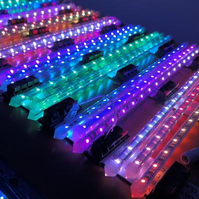 China IP68 3D Meteor Tube 1m 0.5m LED Christmas Lights for Park Decoration 3D bellows for sale