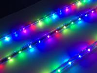 China Bars KTV Hotels RGB 3D Meteor Tube Lights 360° Viewing Angle  3D meteor tube for sale