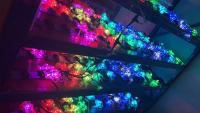 China Crystal 3D Pixel LED 3535 Pendant Light For Living Room Decoration for sale