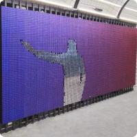 China Magnetic Flip Dot Screen for Station Exhibition Hall Creative Ad Flip Wall for sale