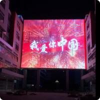China Outdoor Advertising LED Grid Screen PVC Material Customized Pixel Pitch for sale