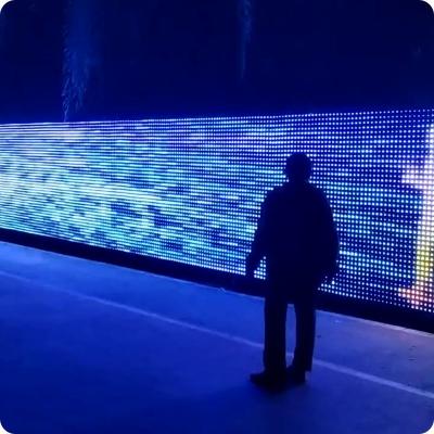 China 20mm Panel Size LED Grid Screen Outdoor High Brightness Landscape Light for sale