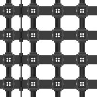 China Full-color Outdoor LED Pixel Grid Screen , Waterproof Intelligent Flexible Transparent LED Grid Screen for sale