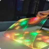 China led crystal film screen transparent screen film screen holographic waterproof high-definition transparent screen crystal film screen for sale