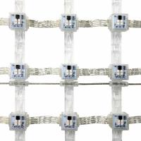 China LED mesh screen street building bridge landscape lighting DMX/SPI waterproof transparent soft mesh screen for sale