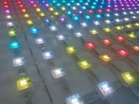 China LED mesh screen street building bridge landscape lighting DMX/SPI waterproof transparent soft mesh screen for sale