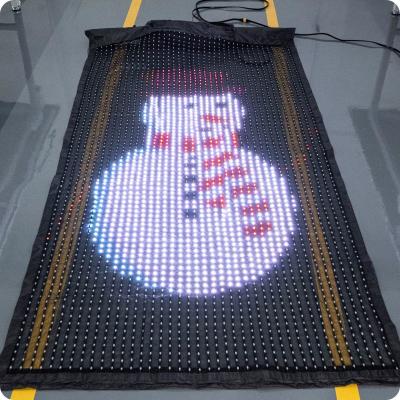 China LED Magic Carpet Screen Aircraft Magic Carpet Screen Stage Flag Any Shape Wearable Seamless Splicing LED Magic Carpet Screen for sale