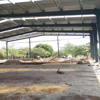 China Fabricate and supply customized portal frame construction design steel structure warehouse in Benin for sale