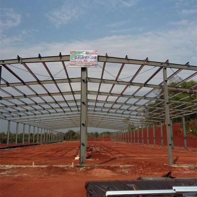 China Z Purlin Q235 0.5mm Wall DFT 80um Steel Frame Warehouse for sale