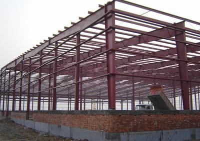 China Metal building construction gable frame prefabricated steel structure warehouse for sale