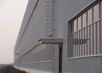 China Prefabricated double storey steel structure workshop with office room for sale