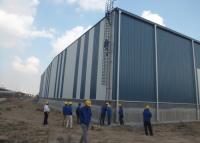 China 100 * 45 * 12m Steel Structure Workshop Pvc Window 143tons Easy Installation for sale