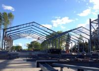 China Sliding Door Prefabricated Steel Warehouse , Energy Saving Warehouse Building Kits for sale