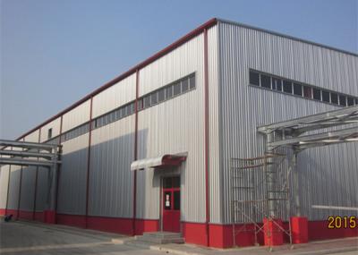 China Pre Manufactured Steel Buildings , Thermal Insulation Steel Building Workshop for sale